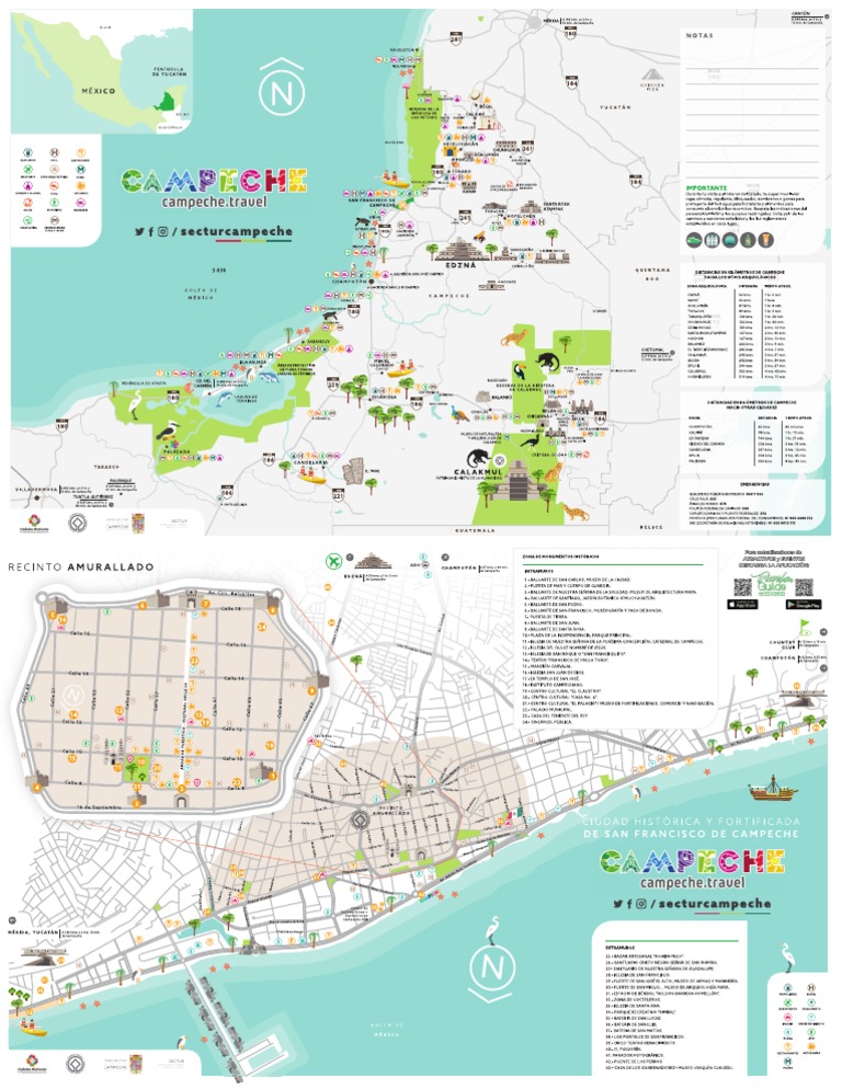 Mapa Turistico de Campeche | PDF
