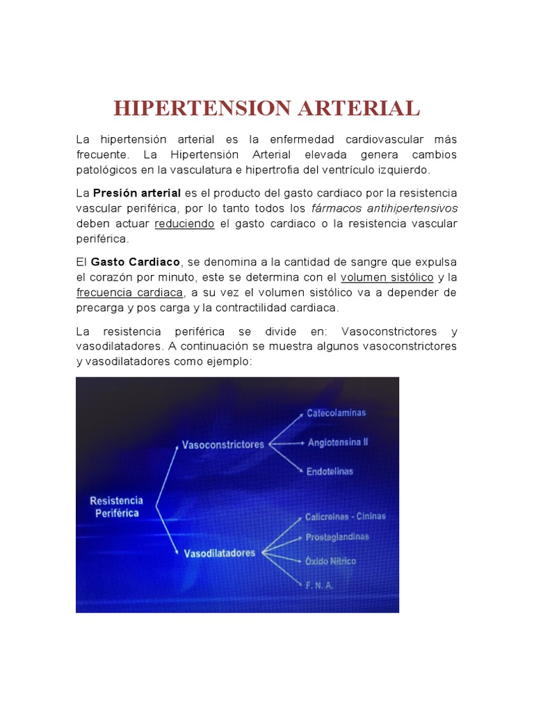 Comprensión Integral De La Hipertensión Arterial Etiología