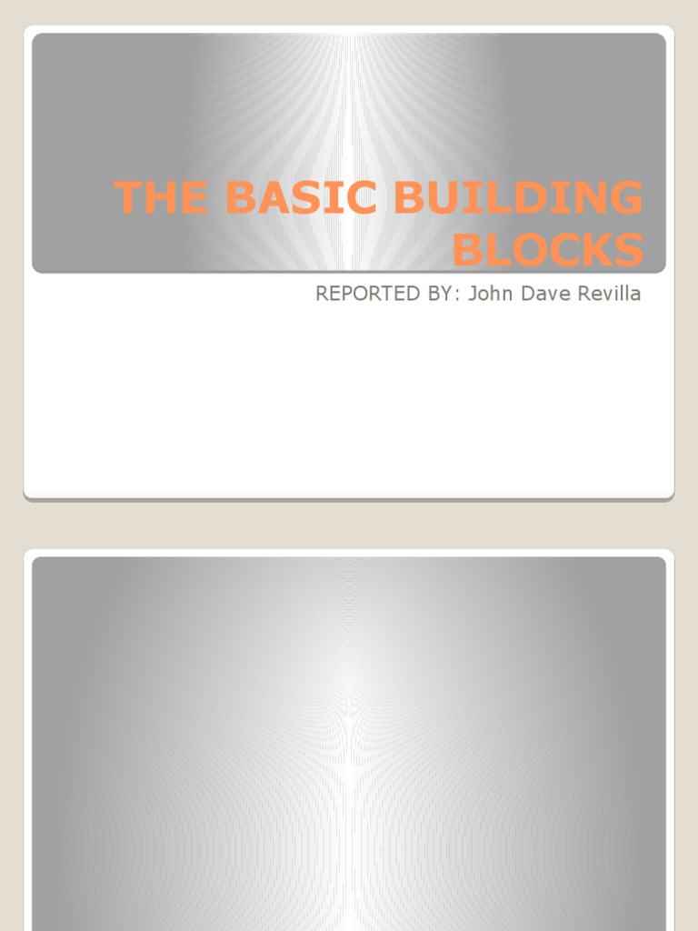 The Basic Building Blocks | PDF | Family | Love