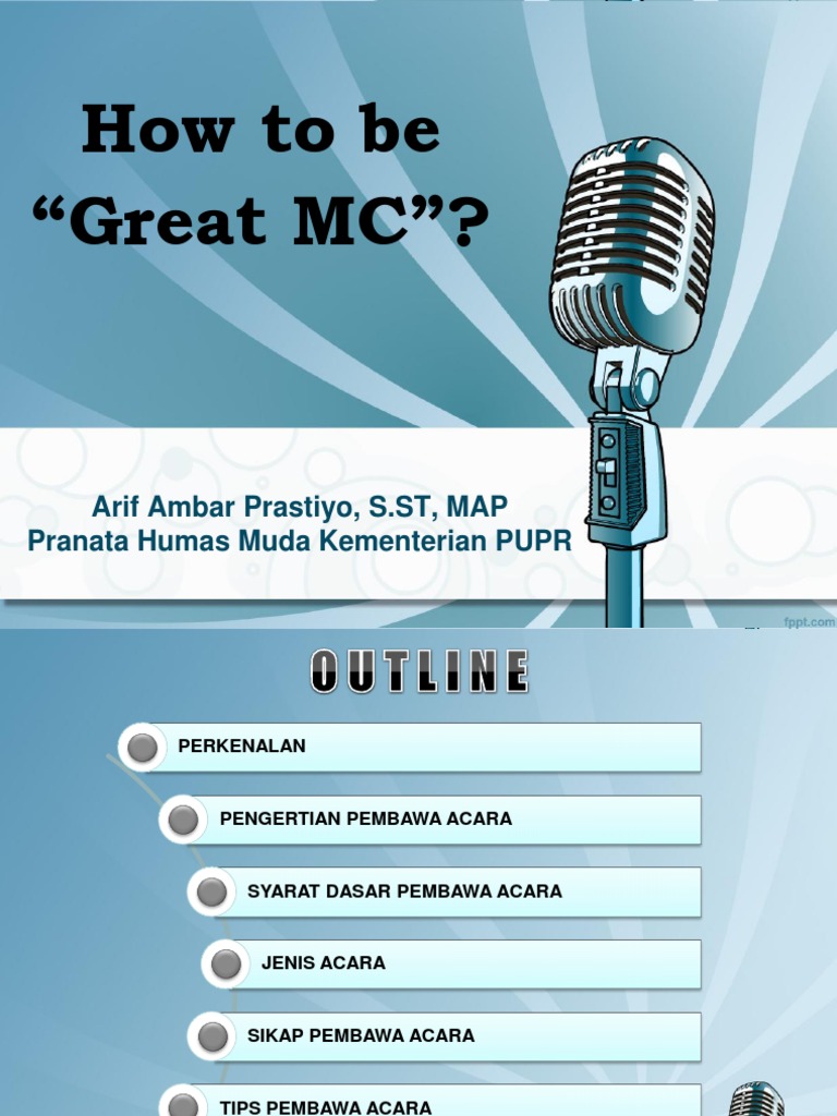Panduan Menjadi MC Hebat | PDF