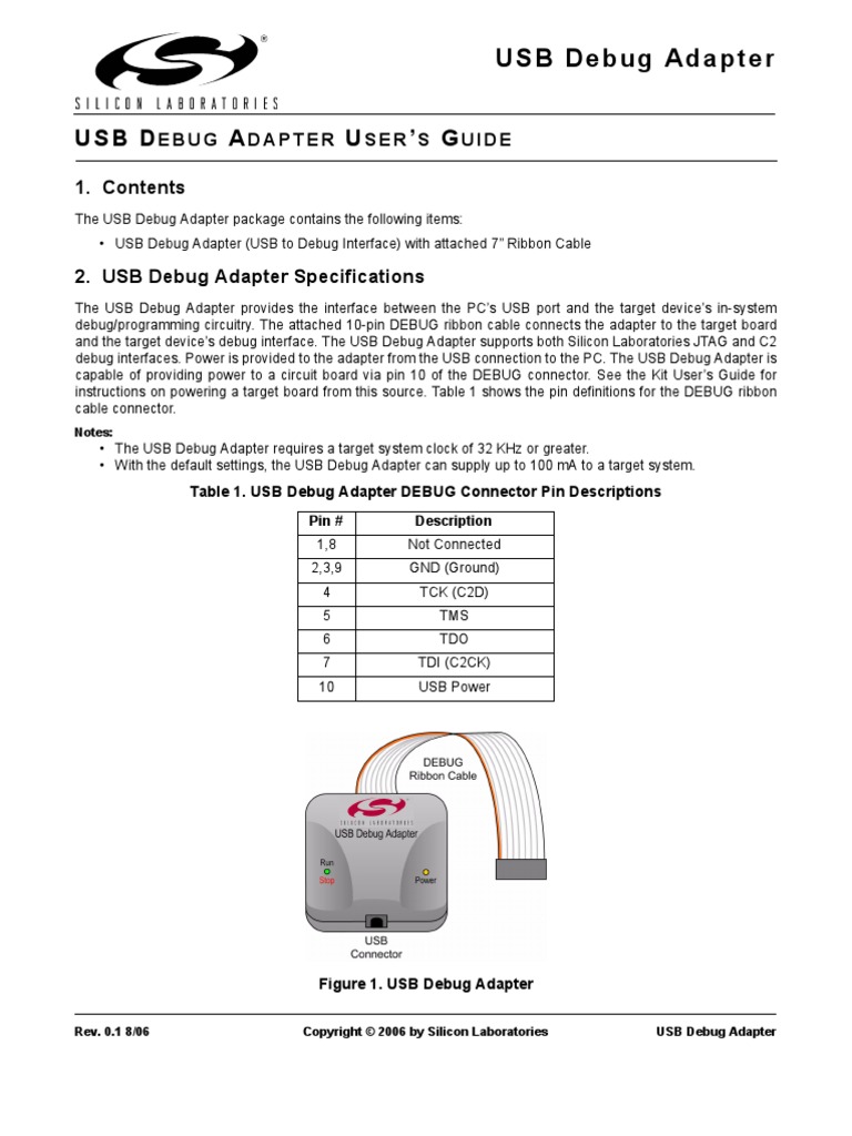 USB Debug Adapter UG | PDF | Usb | Electronics