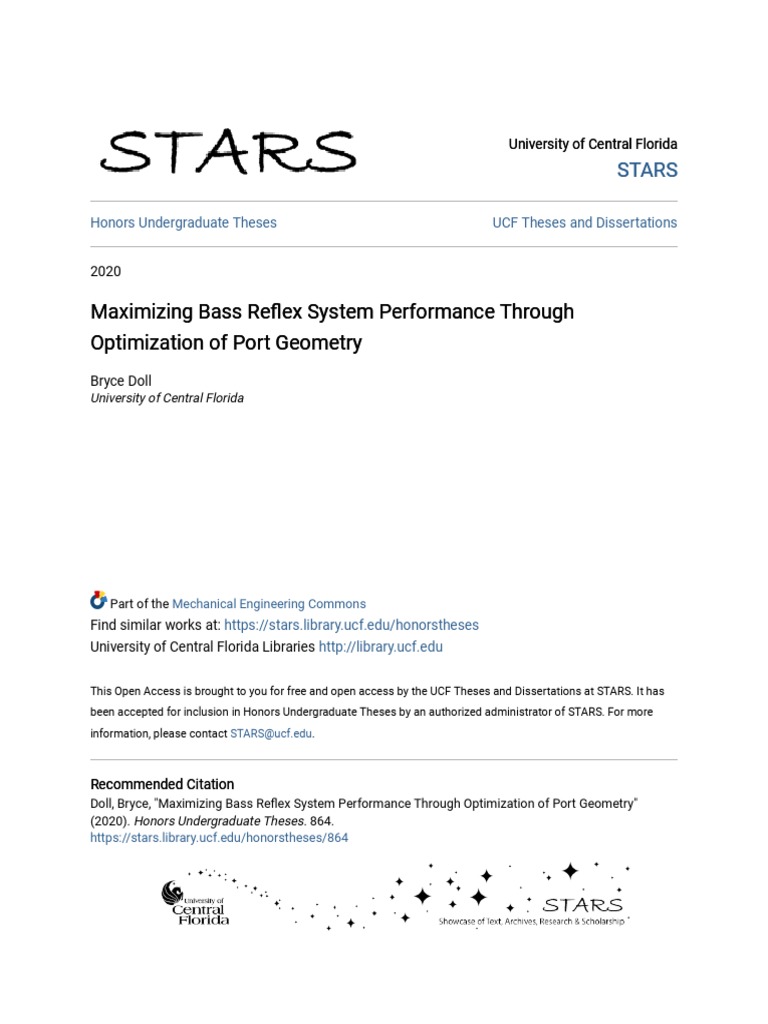 Optimize Bass Reflex Port Geometry | PDF | Distortion | Loudspeaker