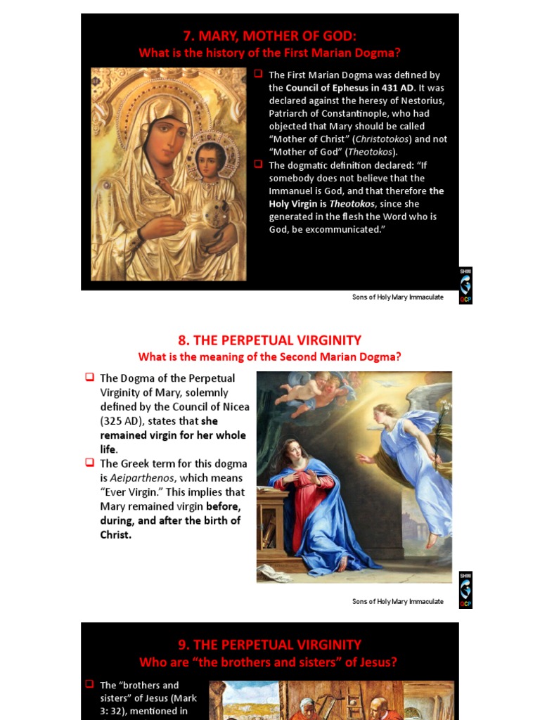 The History and Meaning of the Marian Dogmas | PDF | Mary, Mother Of ...