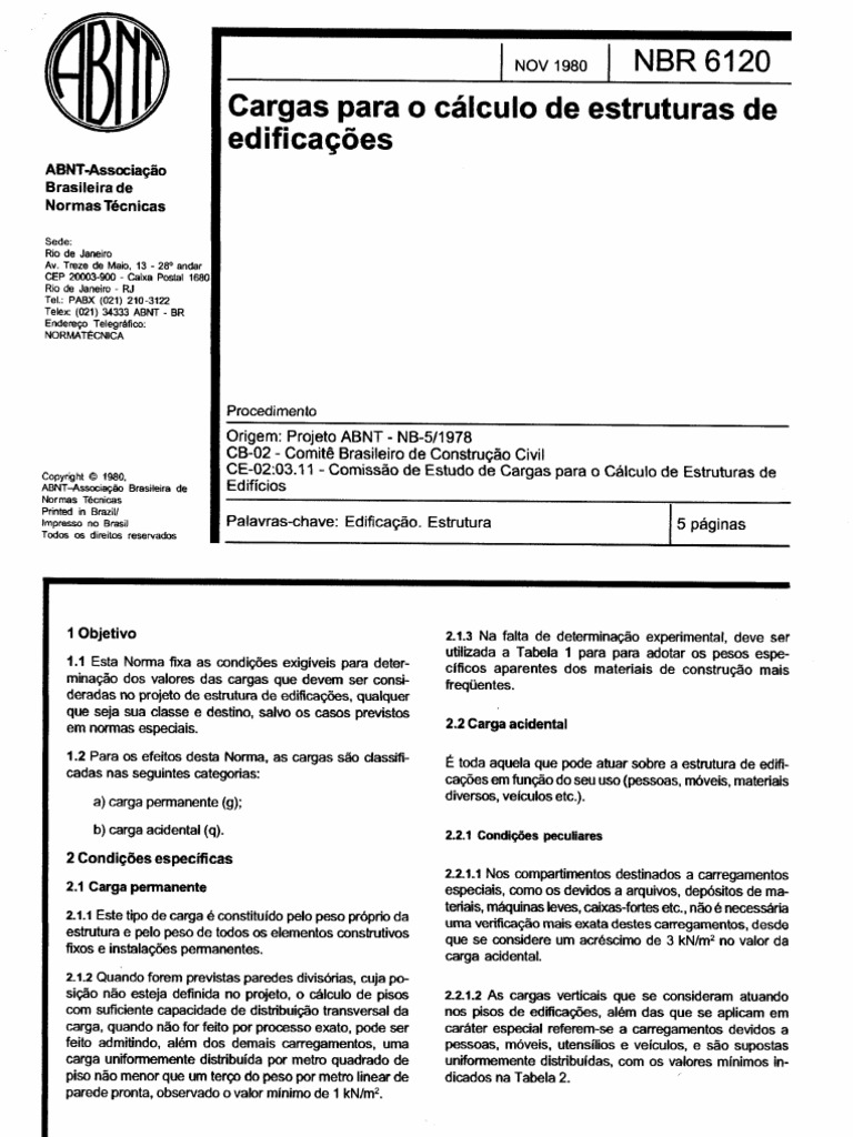 NBR 6120 | PDF