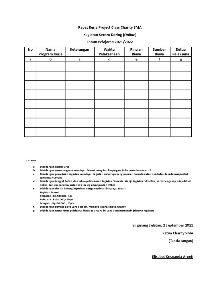 Proker Charity SMA | PDF