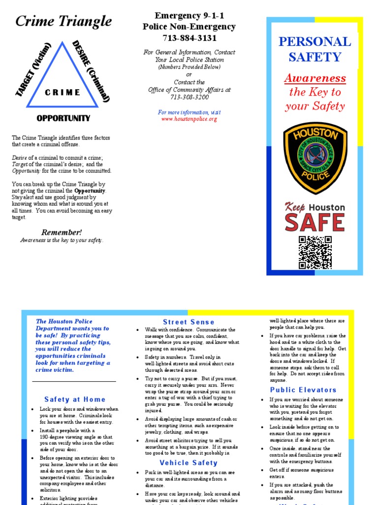 Crime Triangle: Personal Safety | PDF | Crimes | Crime & Violence