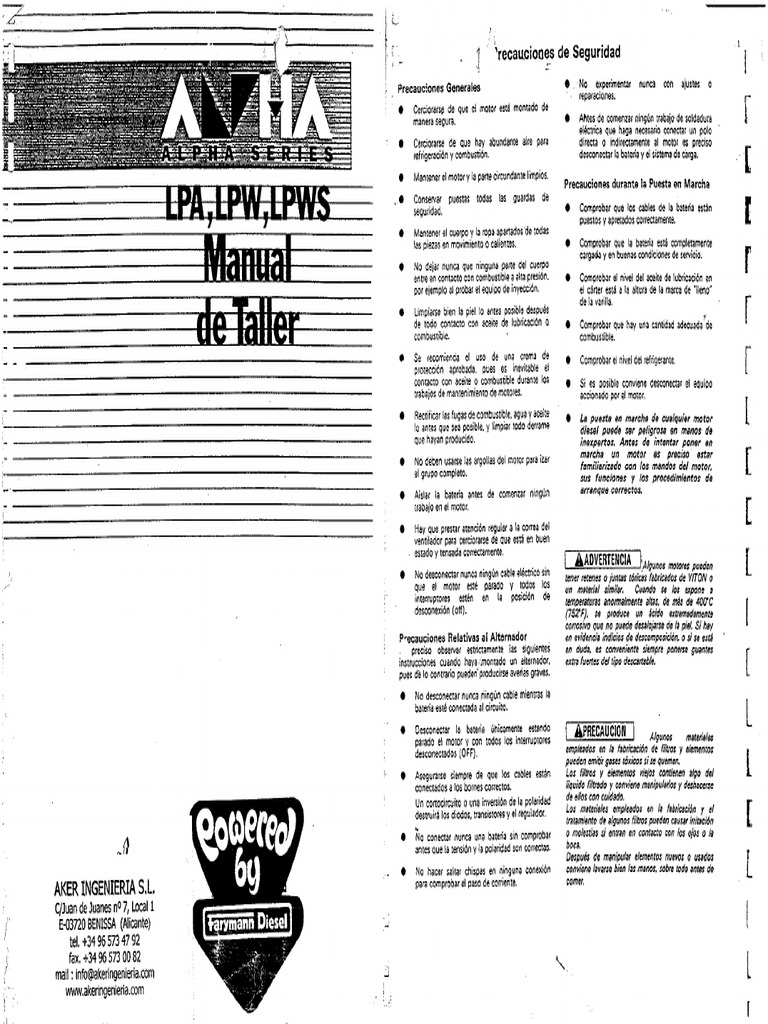 Manual de Taller Lpa LPW Lpws | PDF