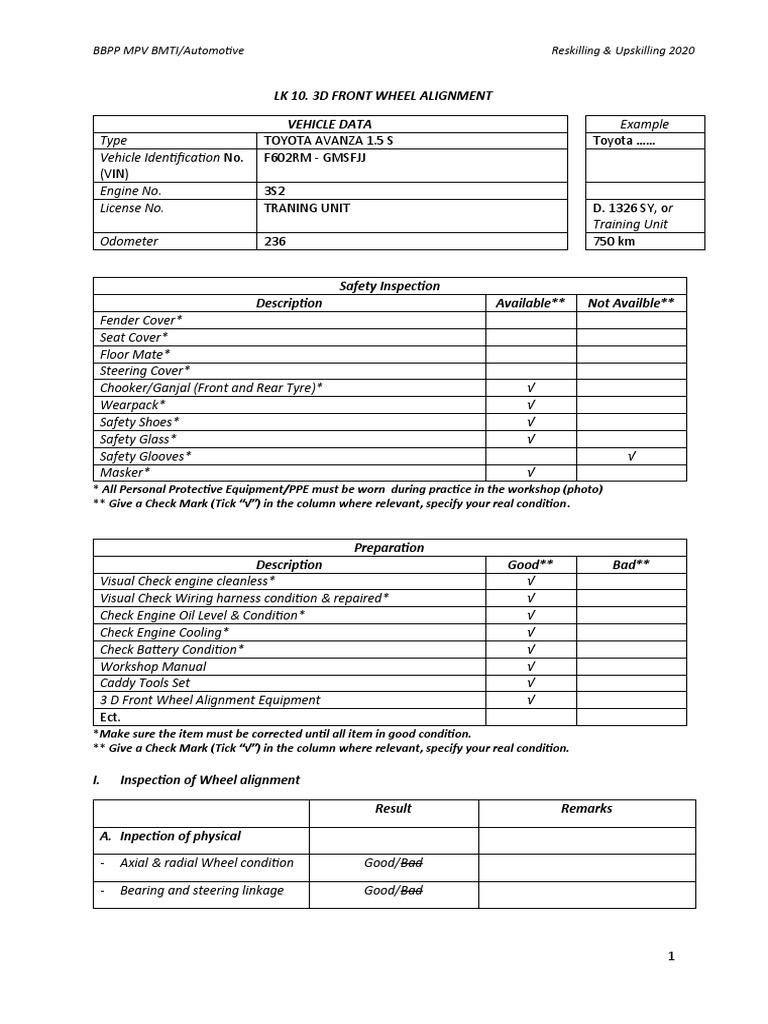 Mastering 3D Front Wheel Alignment: A Comprehensive Report on ...