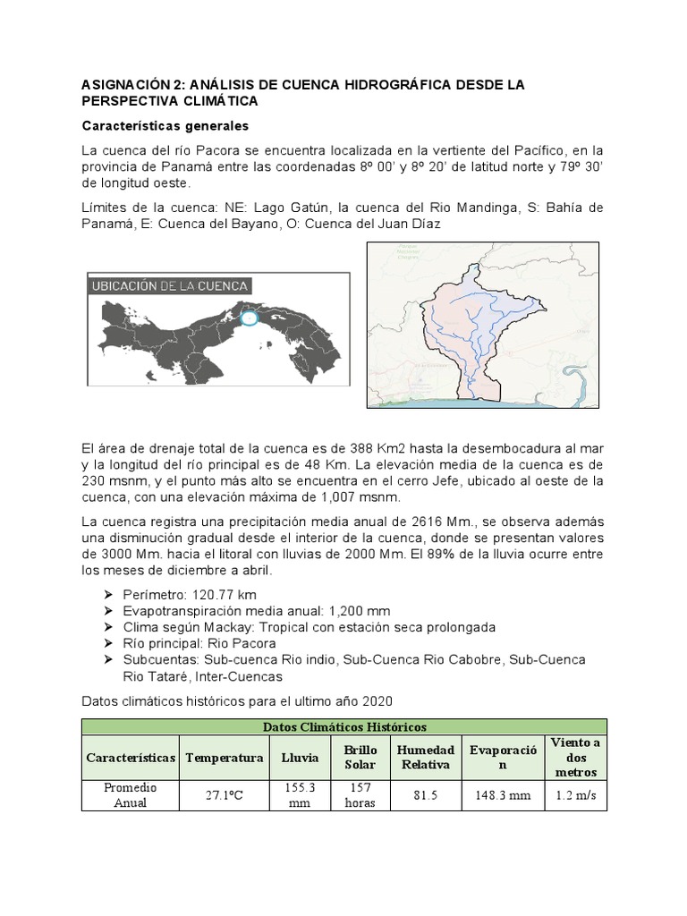 Cuenca Del Rio Pacora | PDF | Precipitación | Cuenca de drenaje