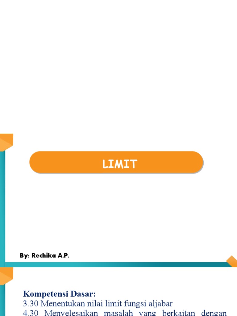 Memahami Limit Fungsi Aljabar | PDF