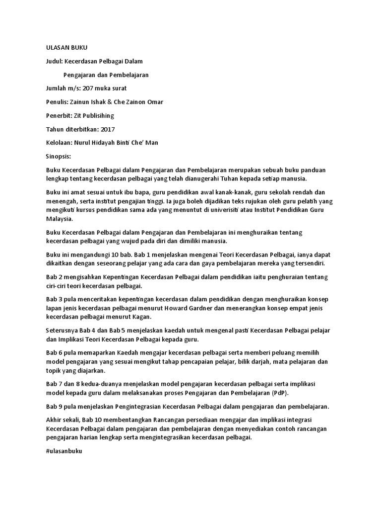 Ulasan Buku | PDF | Karier & Perkembangan | Kesehatan Holistik