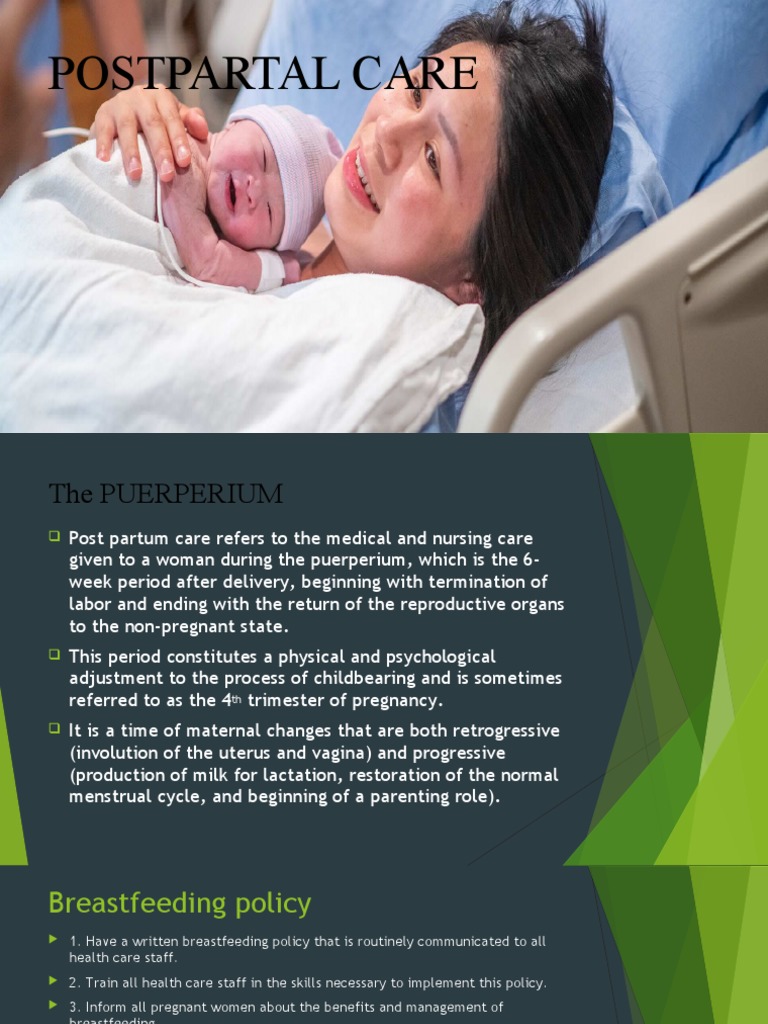 Post-Partum Care | PDF | Lactation | Breastfeeding