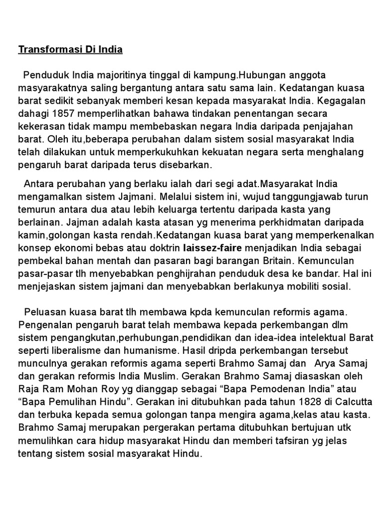 Contoh Esei Sejarah STPM | PDF