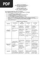 Performance Task in Science 7 | PDF | Rubric (Academic) | Concept
