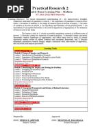 Practical Research 2 Curriculum Guide | PDF | Statistics | Data