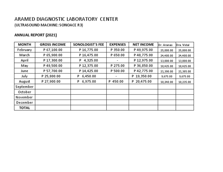 ARAMED Ultrasound Annual Report | PDF