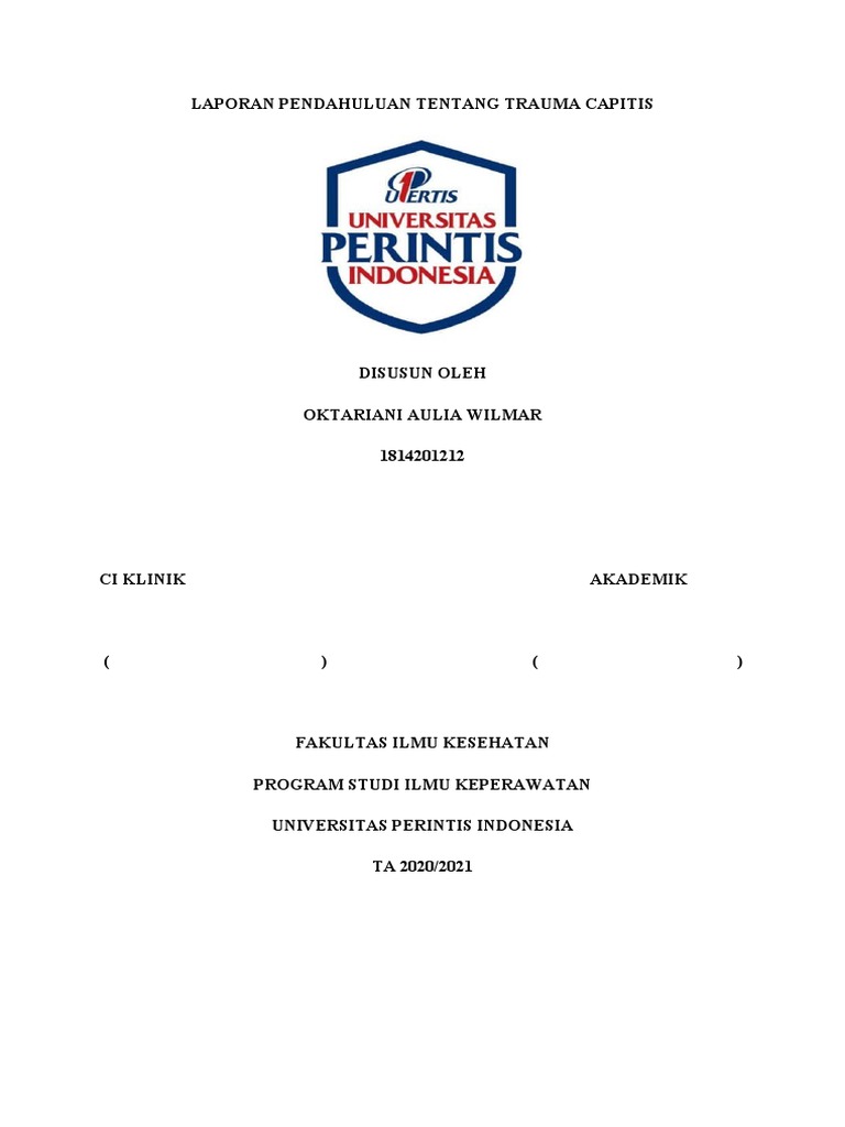 Laporan Pendahuluan Trauma Capitis | PDF