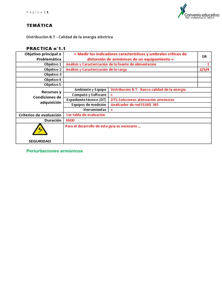 Guía de Armonicos | PDF | Corriente eléctrica | Armónico