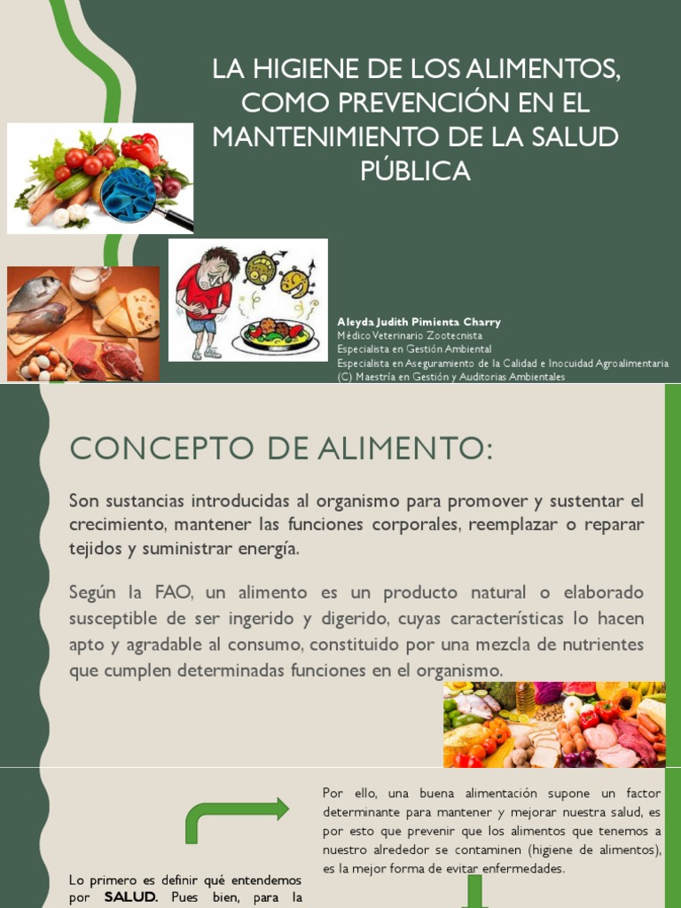 Higiene Alimentaria y Salud Pública | PDF | Alimentos | Seguridad ...