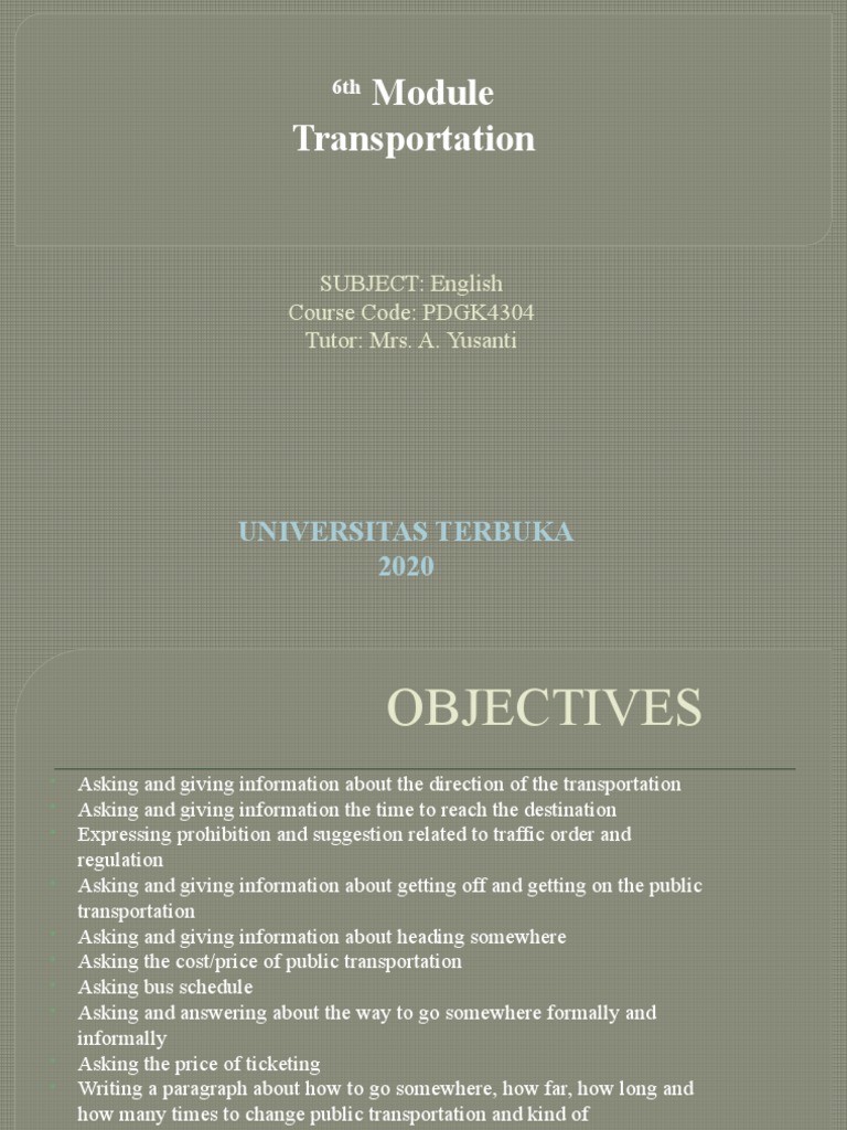 Modul6 PDGK4304 | PDF