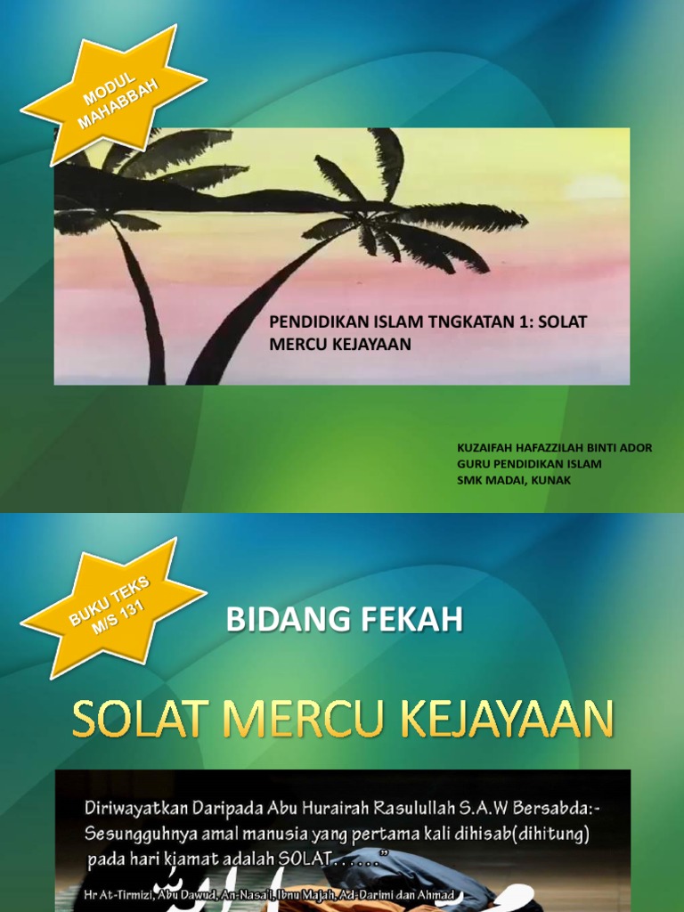 Modul Solat Tingkatan 1: Panduan Lengkap | PDF