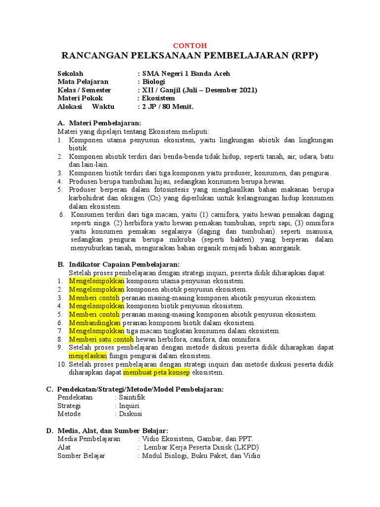 CONTOH RPP-Inovatif Ok | PDF | Seni | Sains & Matematika