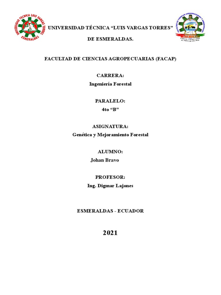 Tarea Primera Ley de Mendel y Cuadro de Punnett - Johan Bravo | PDF ...