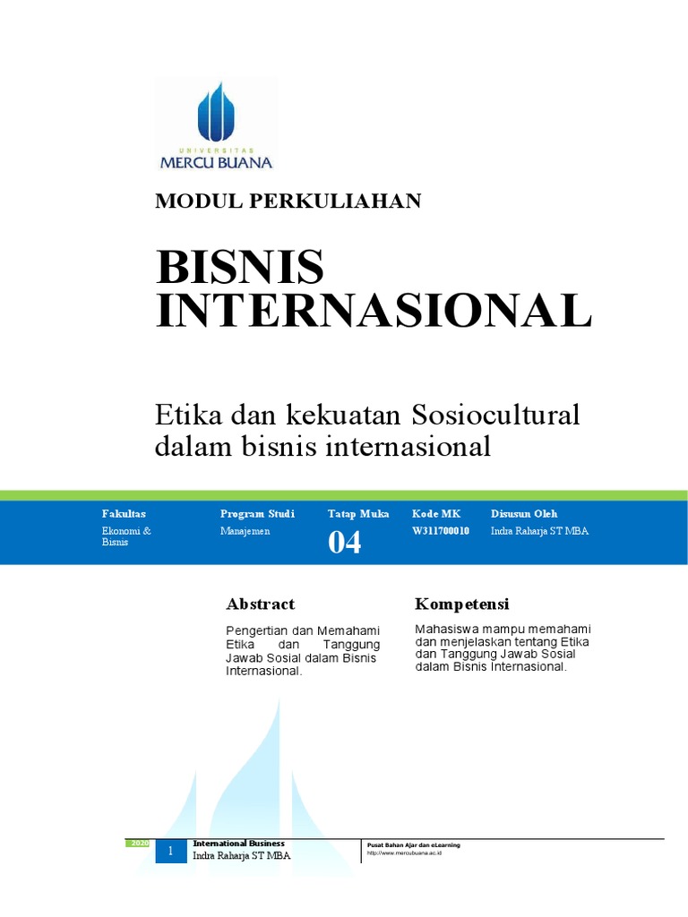 Modul Bisnis Internasional (TM4) | PDF