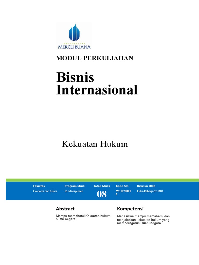 Modul Bisnis Internasional (TM8) | PDF
