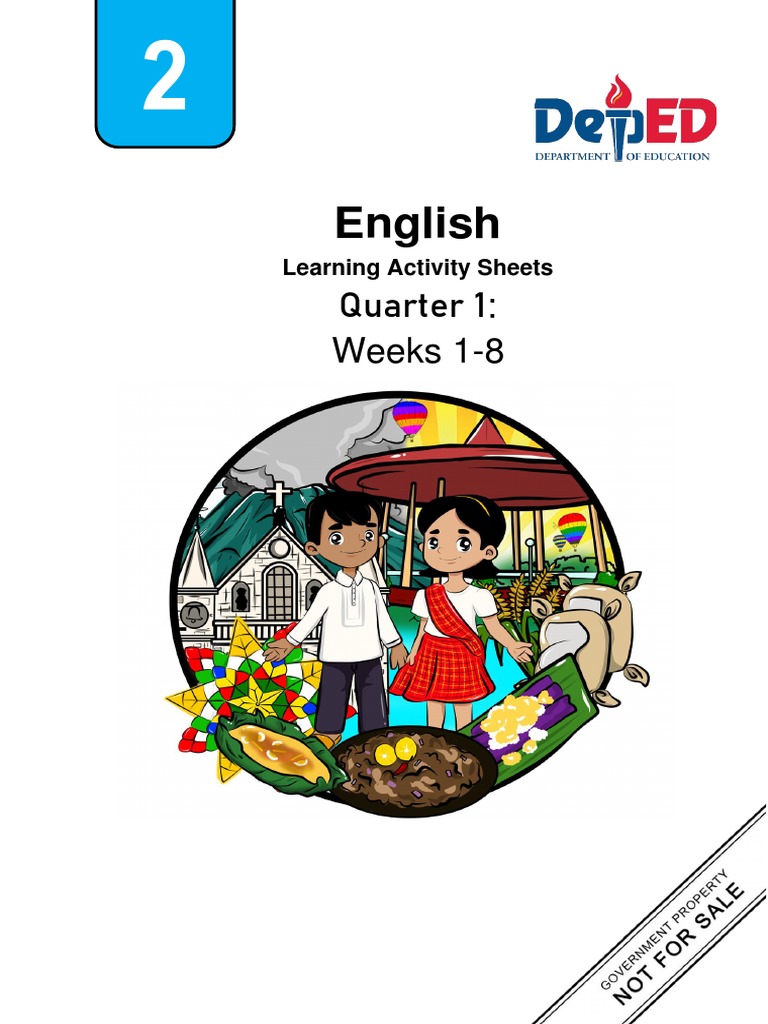 GR 2 English Las Quarter 1 Weeks 1-8 | PDF | Sound | English Language