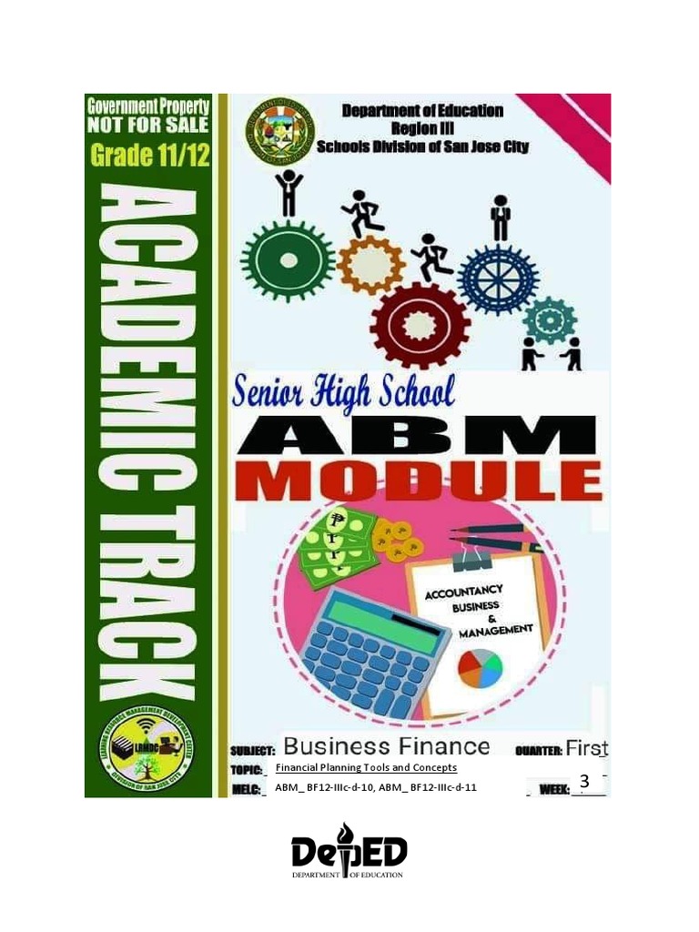 Financial Planning Tools and Concepts Abm - Bf12-Iiic-D-10, Abm - Bf12 ...