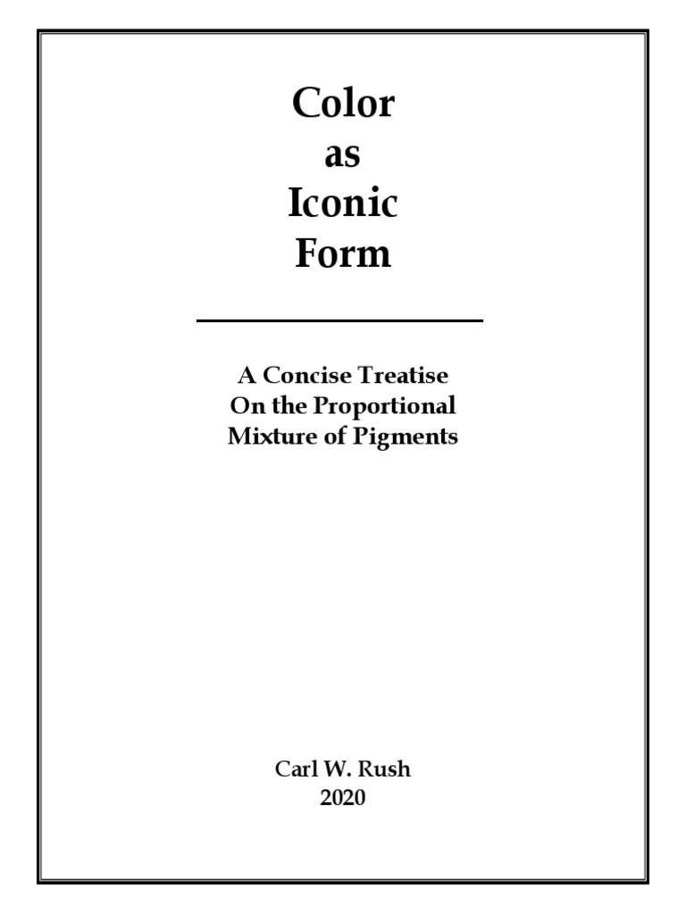 Color As Iconic Form | PDF | Hue | Grey