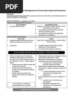 CURB-65 Guidelines for CAP Management | PDF | Pneumonia | Penicillin