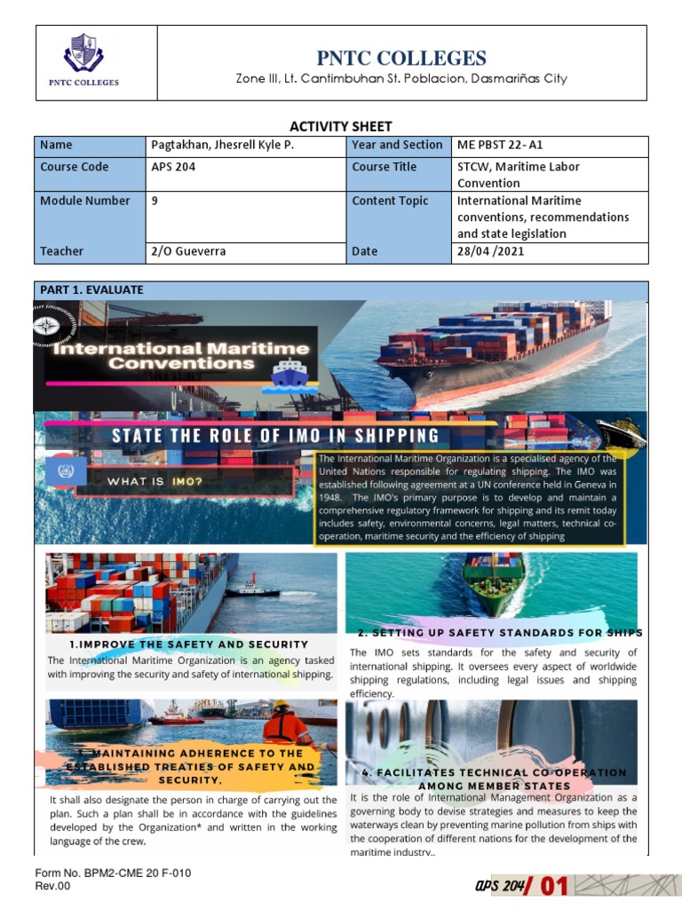 PNTC Colleges: Activity Sheet | PDF | International Labour Organization ...