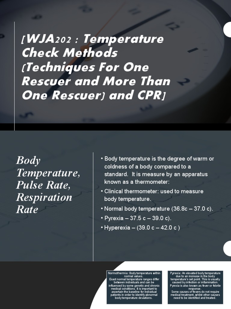 Wja202 Temperature Checking and CPR | PDF | Cardiopulmonary ...