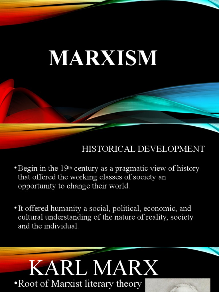 An Overview of Karl Marx's Ideas and the Historical Development of ...