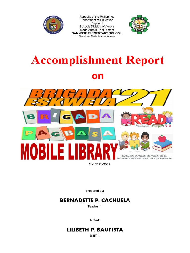 Mobile Library Accomplishment | PDF | Teaching | Pedagogy