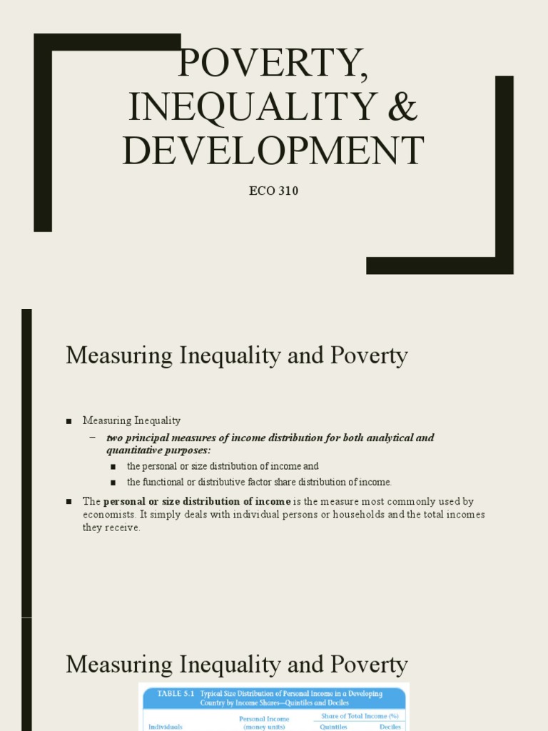 Inequality, Poverty and Development | PDF | Taxes | Poverty