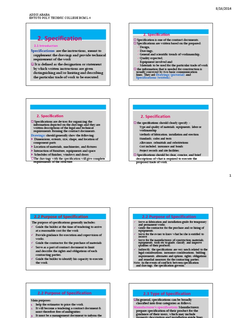Chap 2 | PDF | Specification (Technical Standard) | Economic Sectors