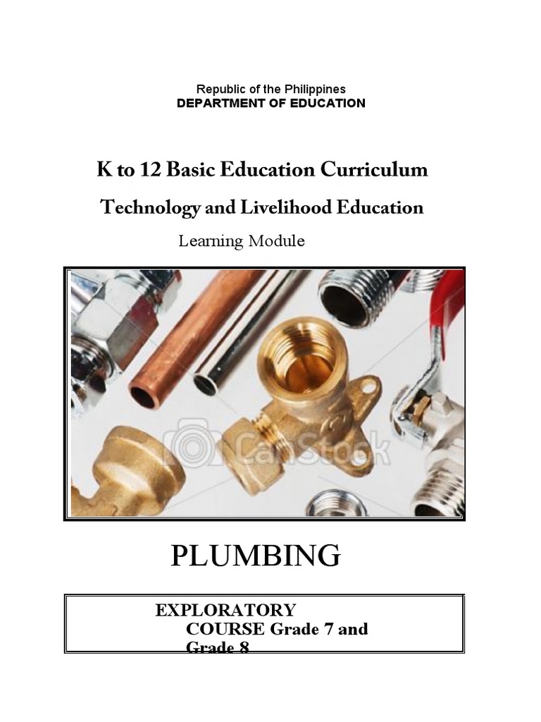 Plumbing Learning Module Level 4 Pdf Plumbing Pipe Fluid Conveyance