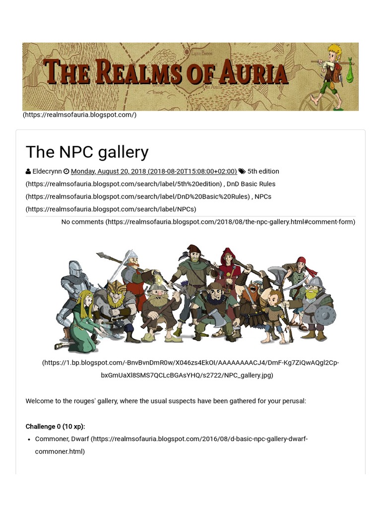 The NPC Gallery | PDF | Computers
