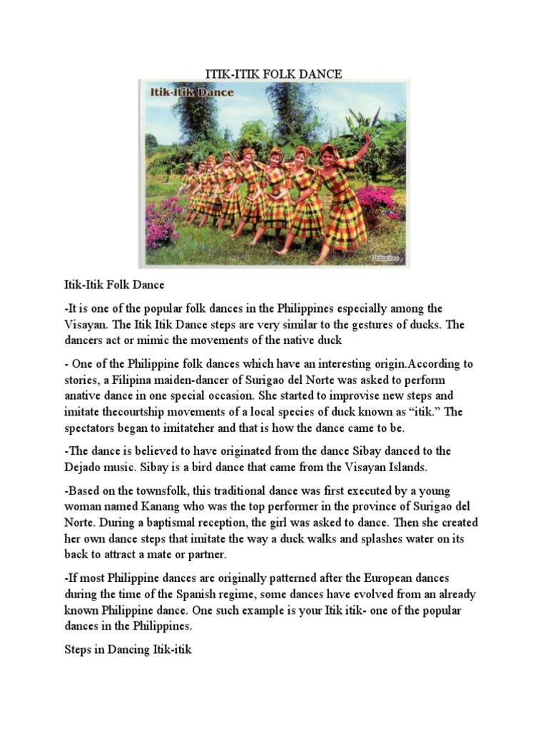 Itik-Itik Dance - EnjhelleAnne | PDF