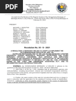 BARANGAY RESOLUTION Reprogramming | PDF | Government