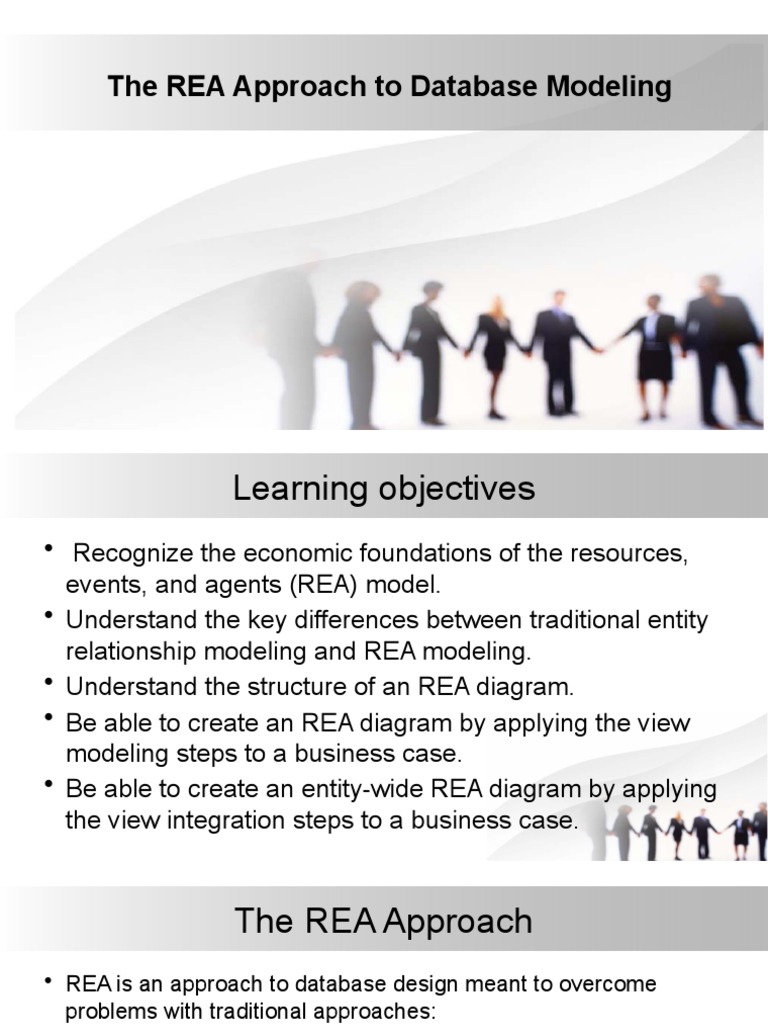 REA Approach Model AIS | PDF | Databases | Relational Database