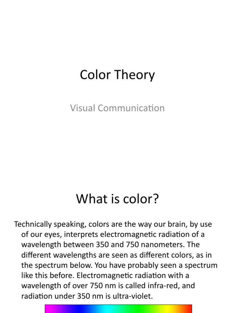 Color Theory: Visual Communication | PDF