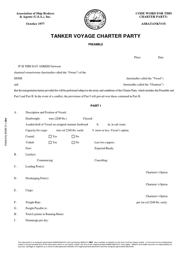 ASBATANKVOY | PDF | Shipping | Water Transport