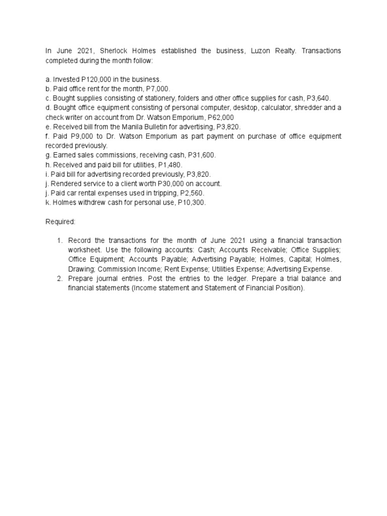 Journal Entry To Financial Statement | PDF | Business | Finance & Money ...