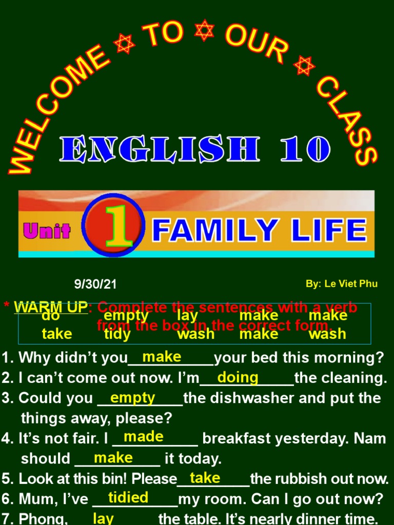 Unit 1 Family Life Lesson 3 Reading | PDF | Social Institutions ...