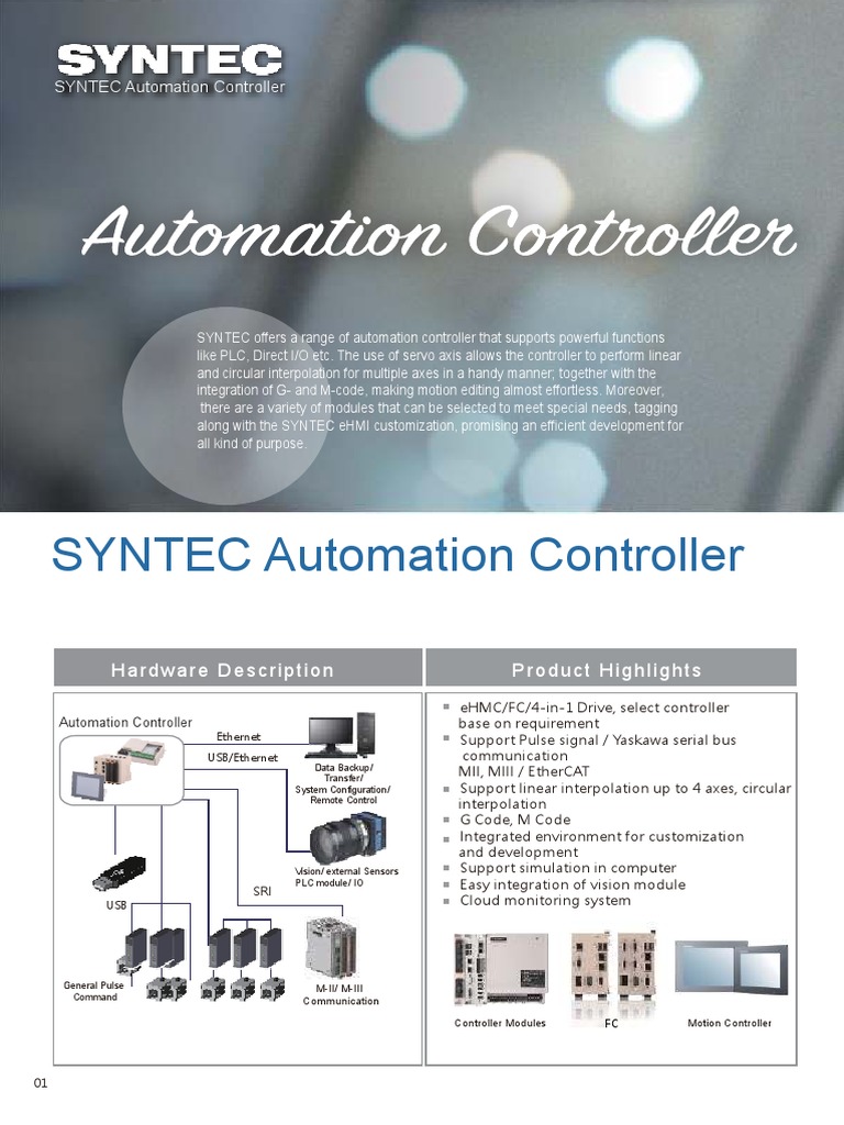 Syntec Automation Controller | PDF | Programmable Logic Controller ...