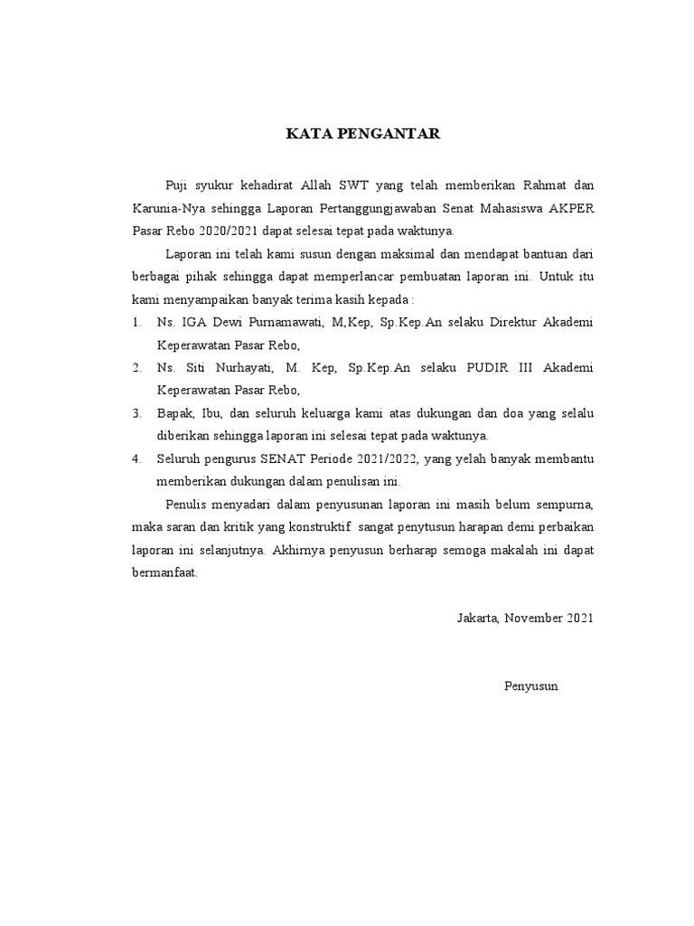 Kata Pengantar | PDF